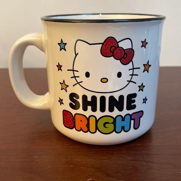 Sanrio | Dining | Hello Kitty Shinebright Ceramic Mug 2oz Rainbow ...